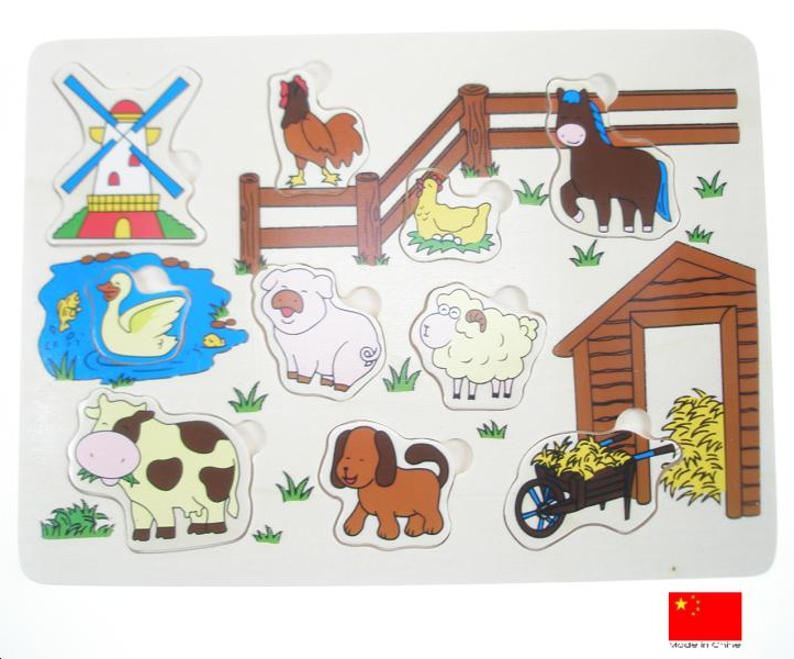 Puzzle animaux de la ferme 30 x 22 | Tabletterie des Lacs