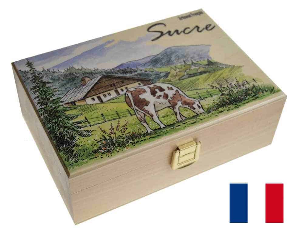 boite à sucre décorée | Tabletterie des Lacs